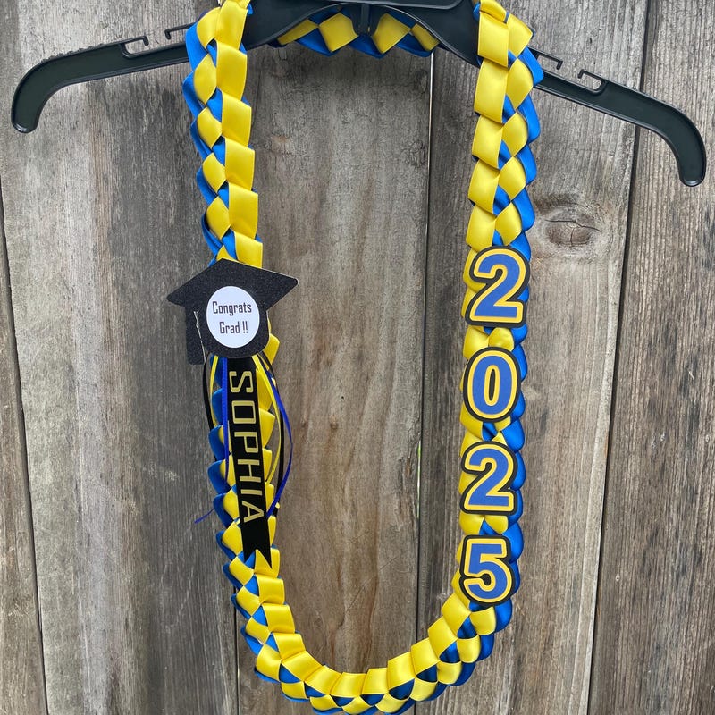 Graduation Lei 2 Colors - Etsy