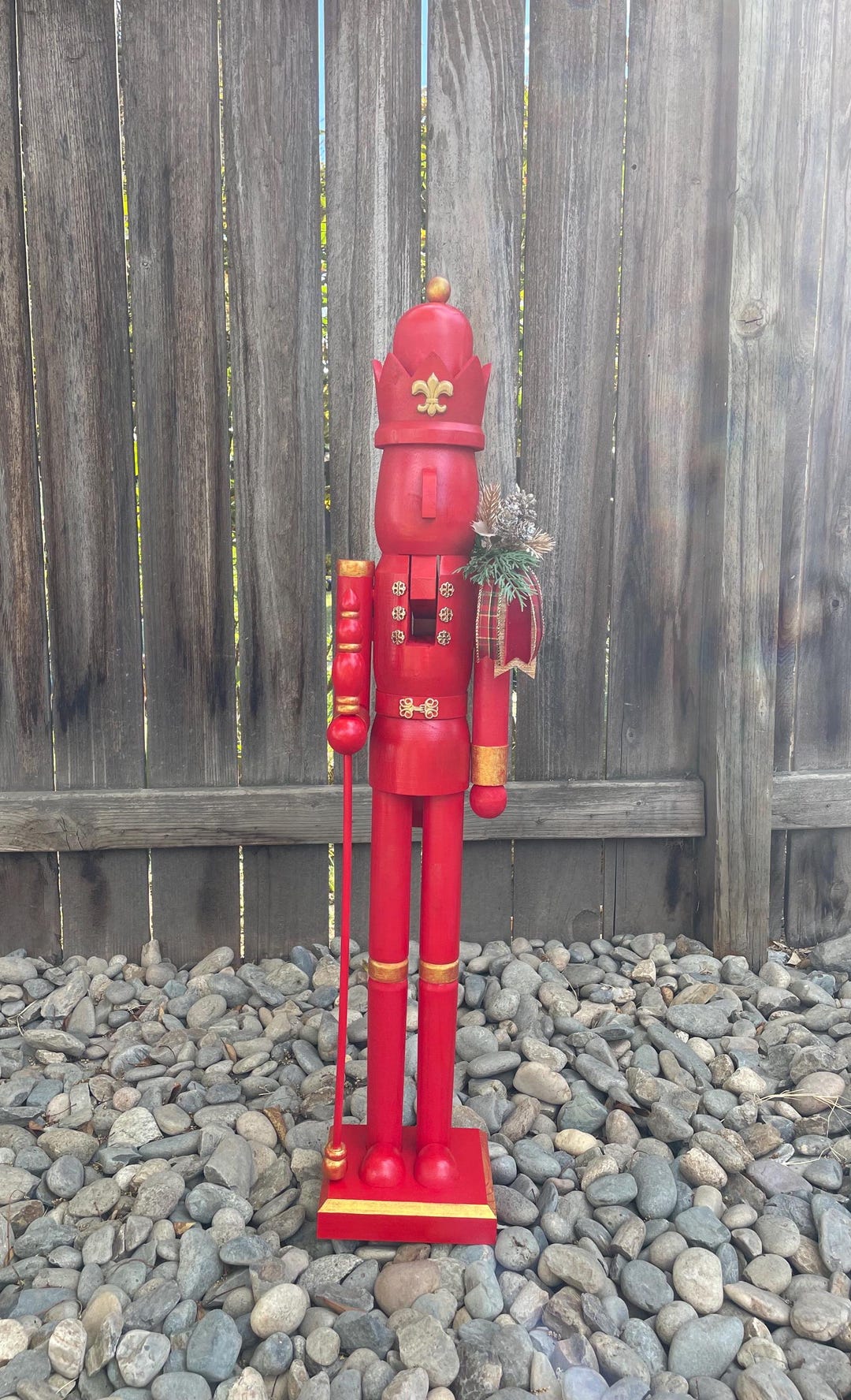 Christmas Wooden Nutcracker Decor, Nutcracker Centerpiece (extra Large ...