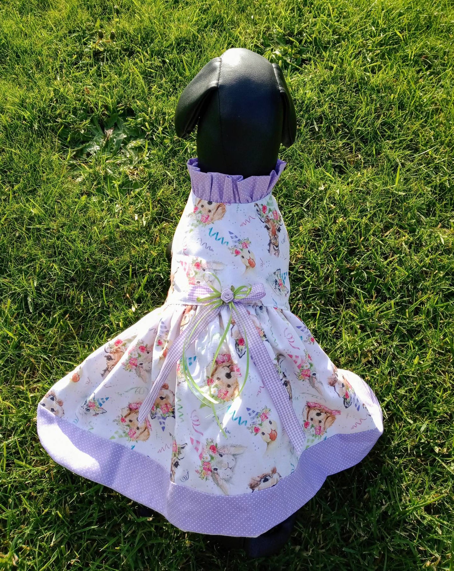 Birthday Dog Dress: Cotton Party Outfit With Ruffle Collar - Etsy