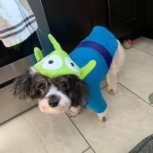 Alien Dog Costume, Toy Story Alien Dog Outfit, Halloween Dog Outfit ...