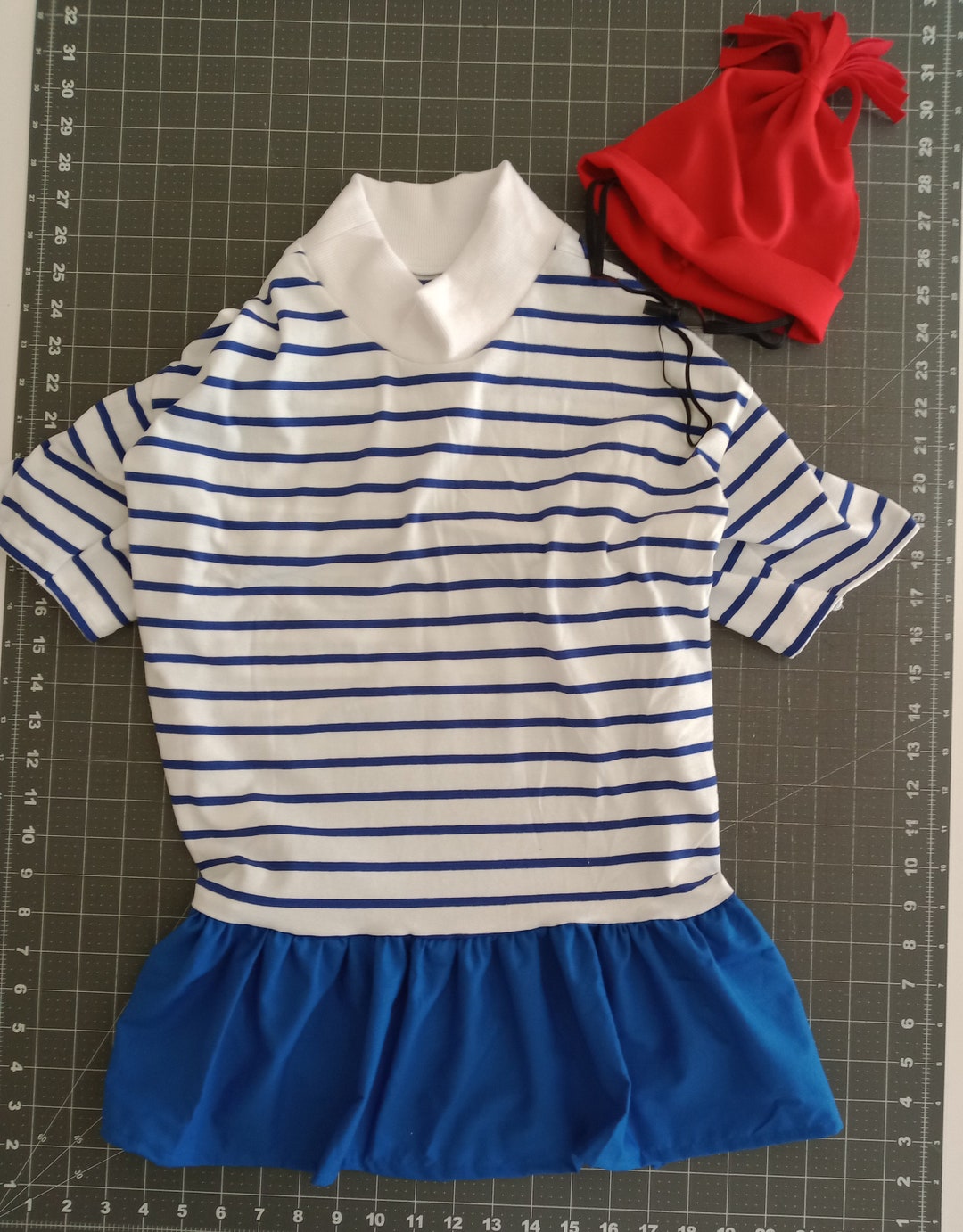 Mr. Smee Dog Costume: Pirate Sidekick Outfit With Knit Hat - Etsy
