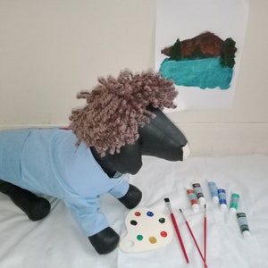 Bob Ross Dog Costume, Bob Ross Dog Shirt, Painters Dog Costume ...