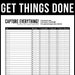 Getting Things Done GTD Printable Set A4 - Etsy