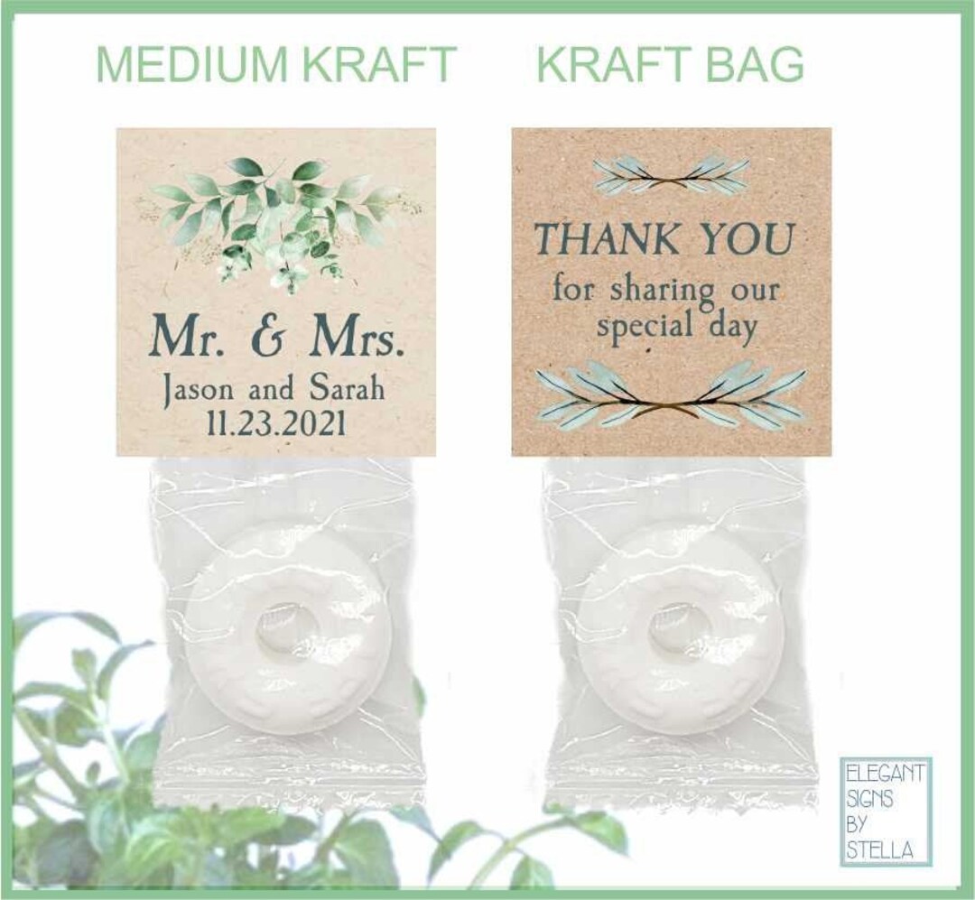 25 Mr & Mrs Mint to Be Wedding Favors, Lifesavers Mints for Guests ...