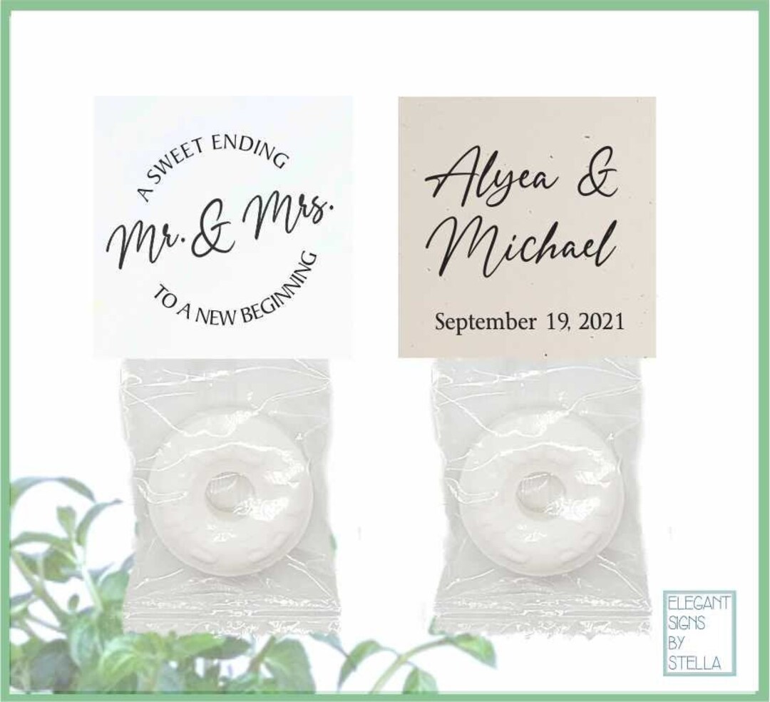 25 Mr and Mrs Mints, Mr and Mrs Bags, Mint to Be, Wedding Favors ...