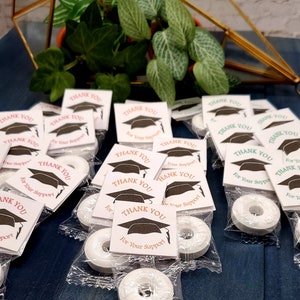 25 or 50 Wrapped Mints, Custom Mints, Graduation Mints, Mint Favors ...