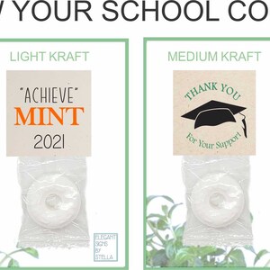 25 or 50 Wrapped Mints, Custom Mints, Graduation Mints, Mint Favors ...