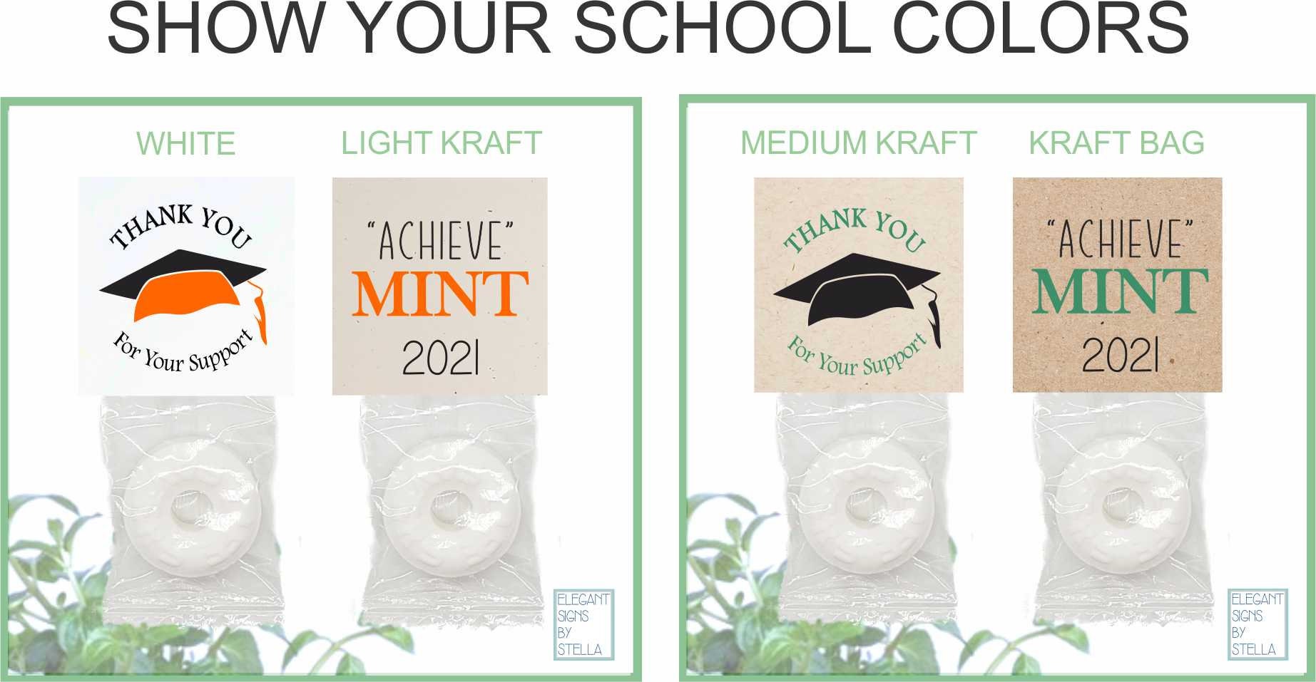 25 or 50 Wrapped Mints, Custom Mints, Graduation Mints, Mint Favors ...