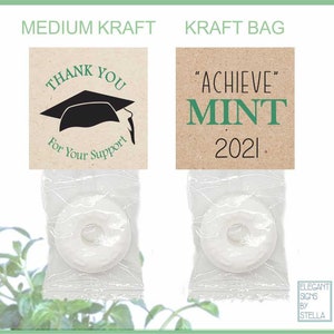 25 or 50 Wrapped Mints, Custom Mints, Graduation Mints, Mint Favors ...