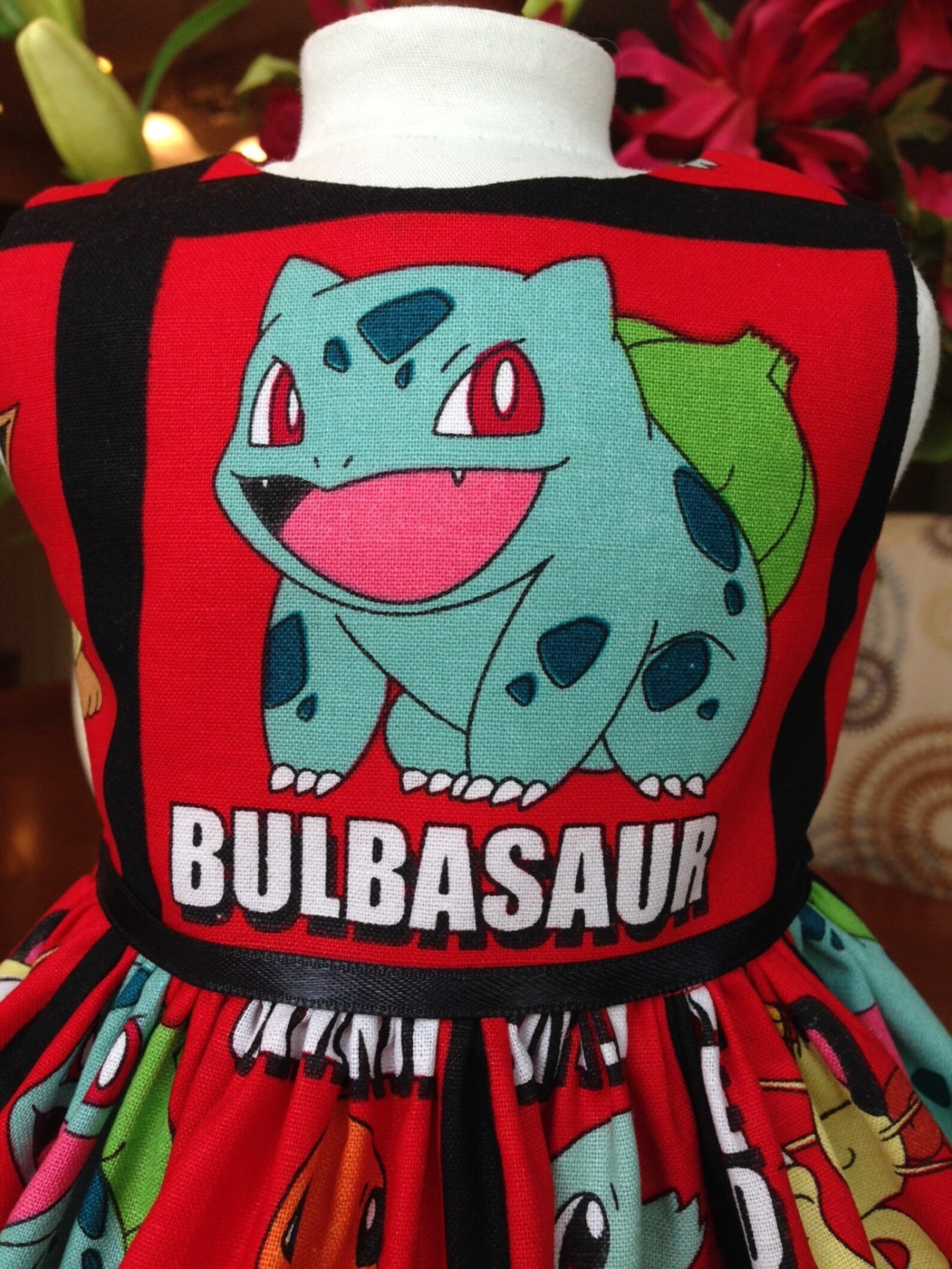 Pokemon Dress Featuring Bulbasaur Fits 18 Inch Dolls Including American ...