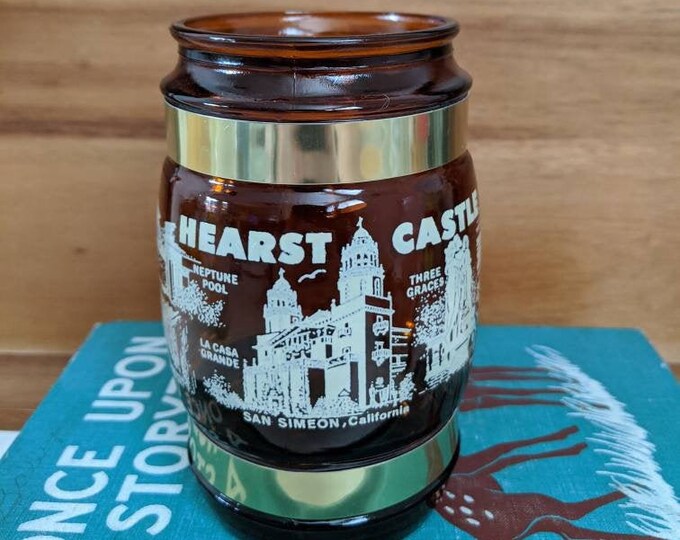 Siesta Ware hearst Castle Wood Handle Brown Glass Barrel Mug - Etsy