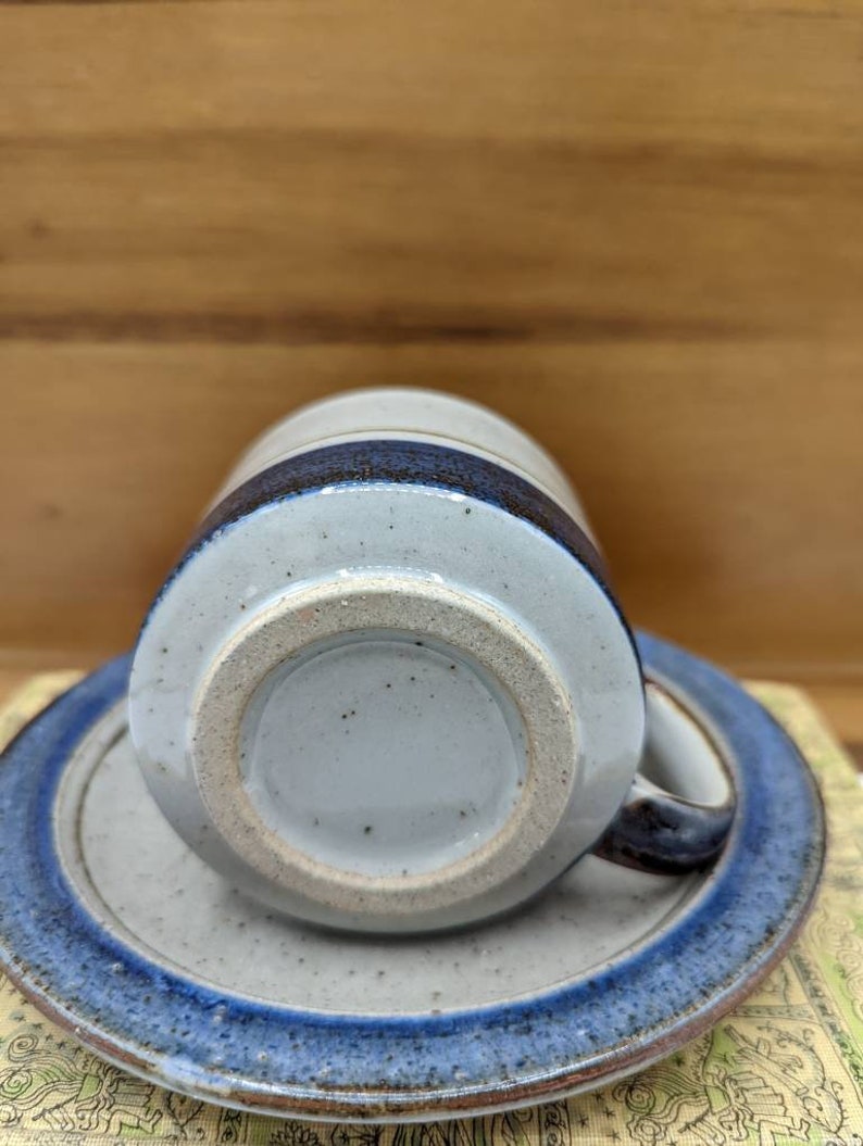 Otagiri Japan Stoneware Mariner Blue Stripe Mug Tea Cup and - Etsy