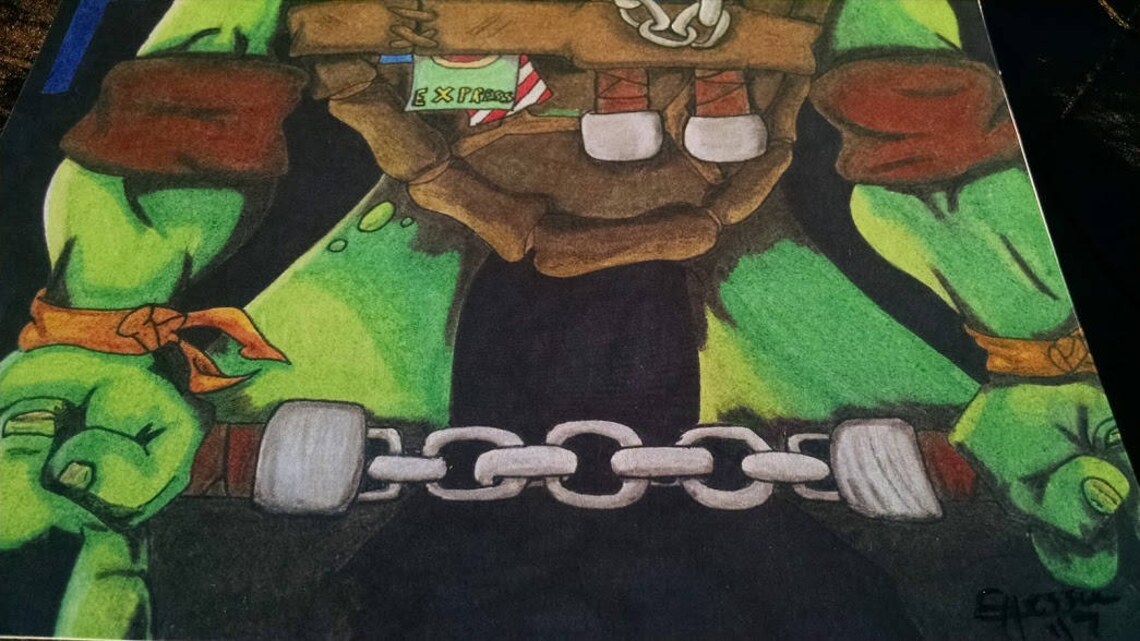 TMNT Color Pencil PRINT Art / Teenage Mutant Ninja Turtles / | Etsy