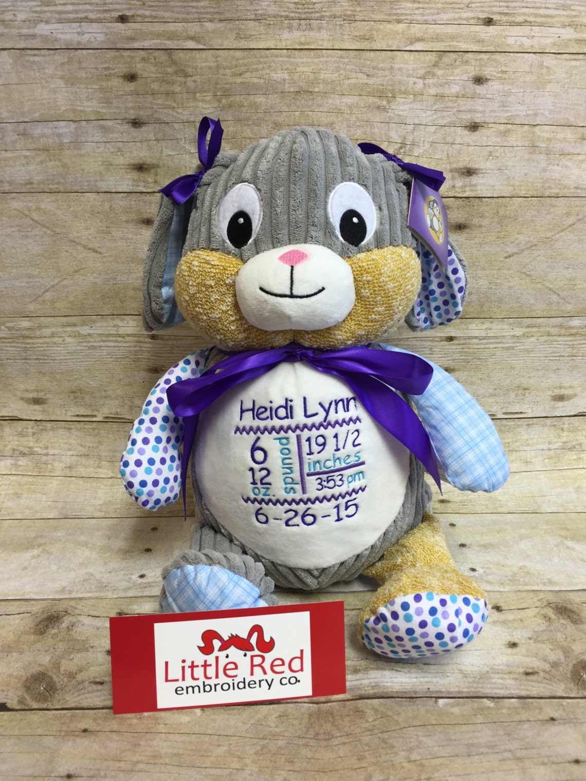 Baby Cubbies Personalized Stuffed Harlequin Boy Bunny - Etsy