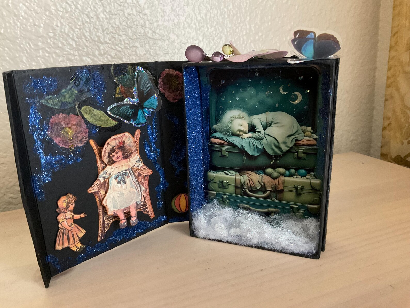 Magical Dream Shadow Box Diorama Mixed Media Collage Handmade Home ...