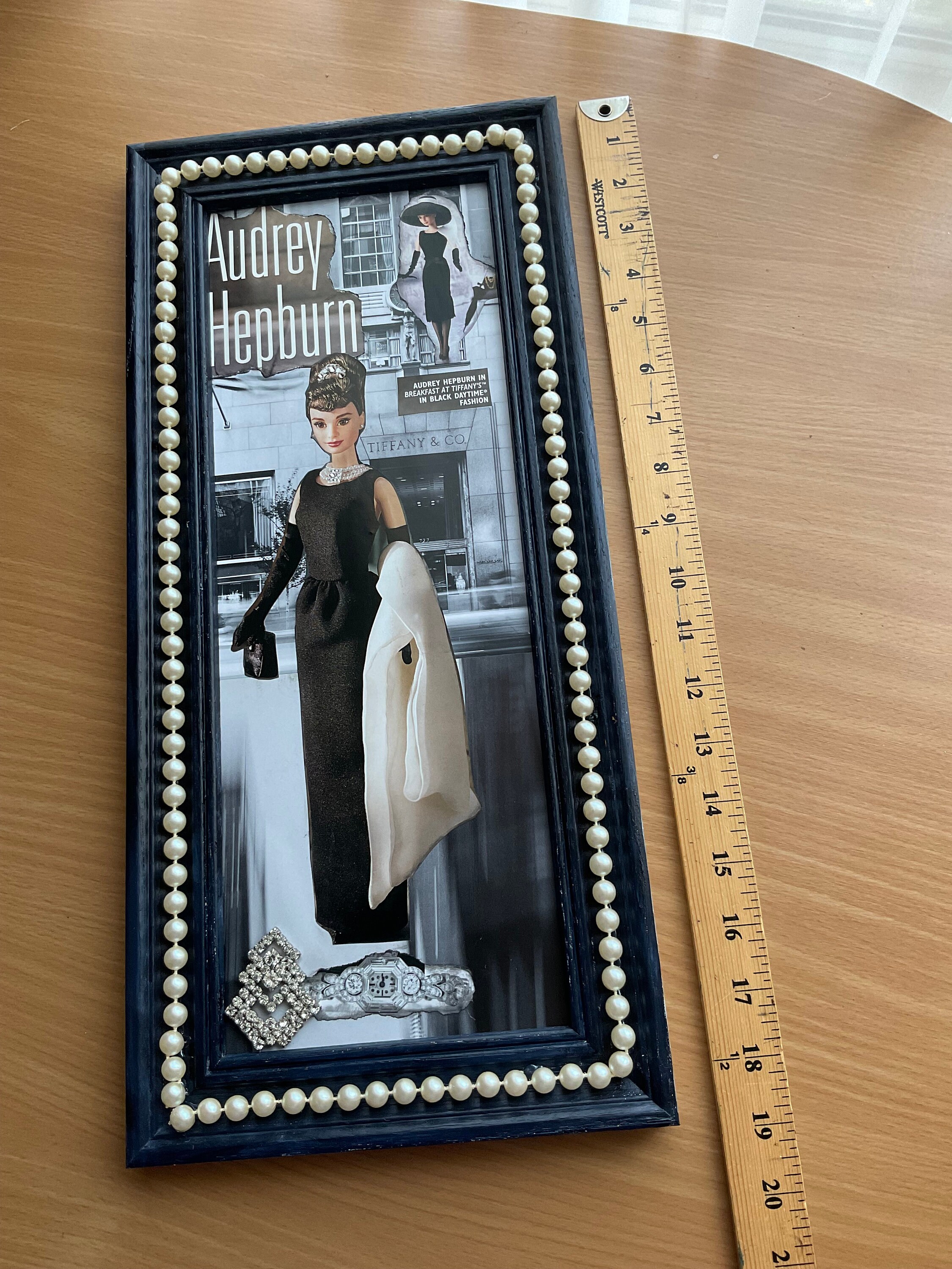 Audrey Hepburn Barbie Shadow Box Collage Mixed Handmade Home - Etsy