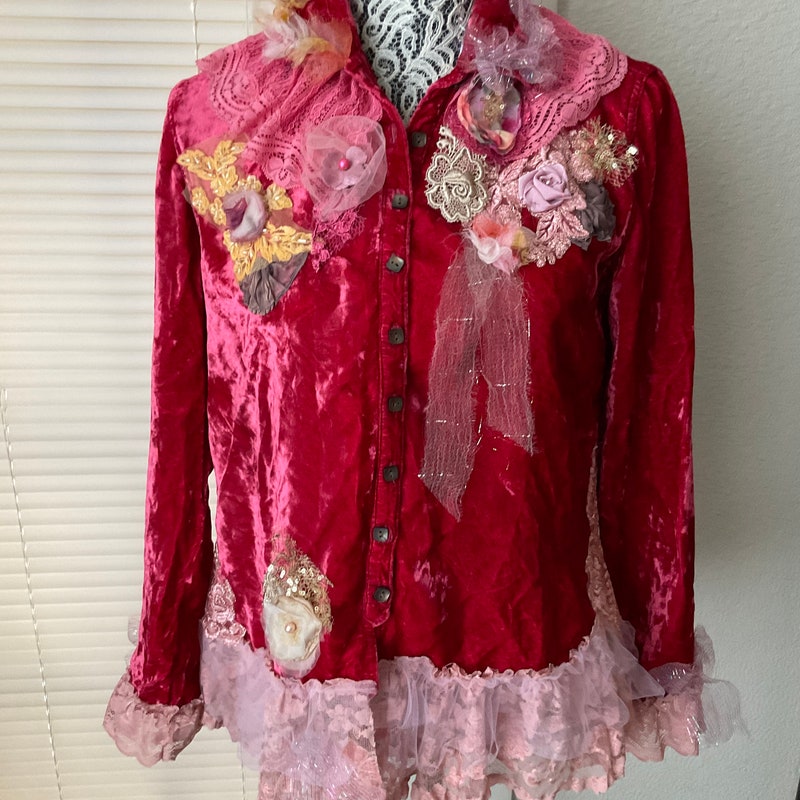 Upcycled Blouse - Etsy