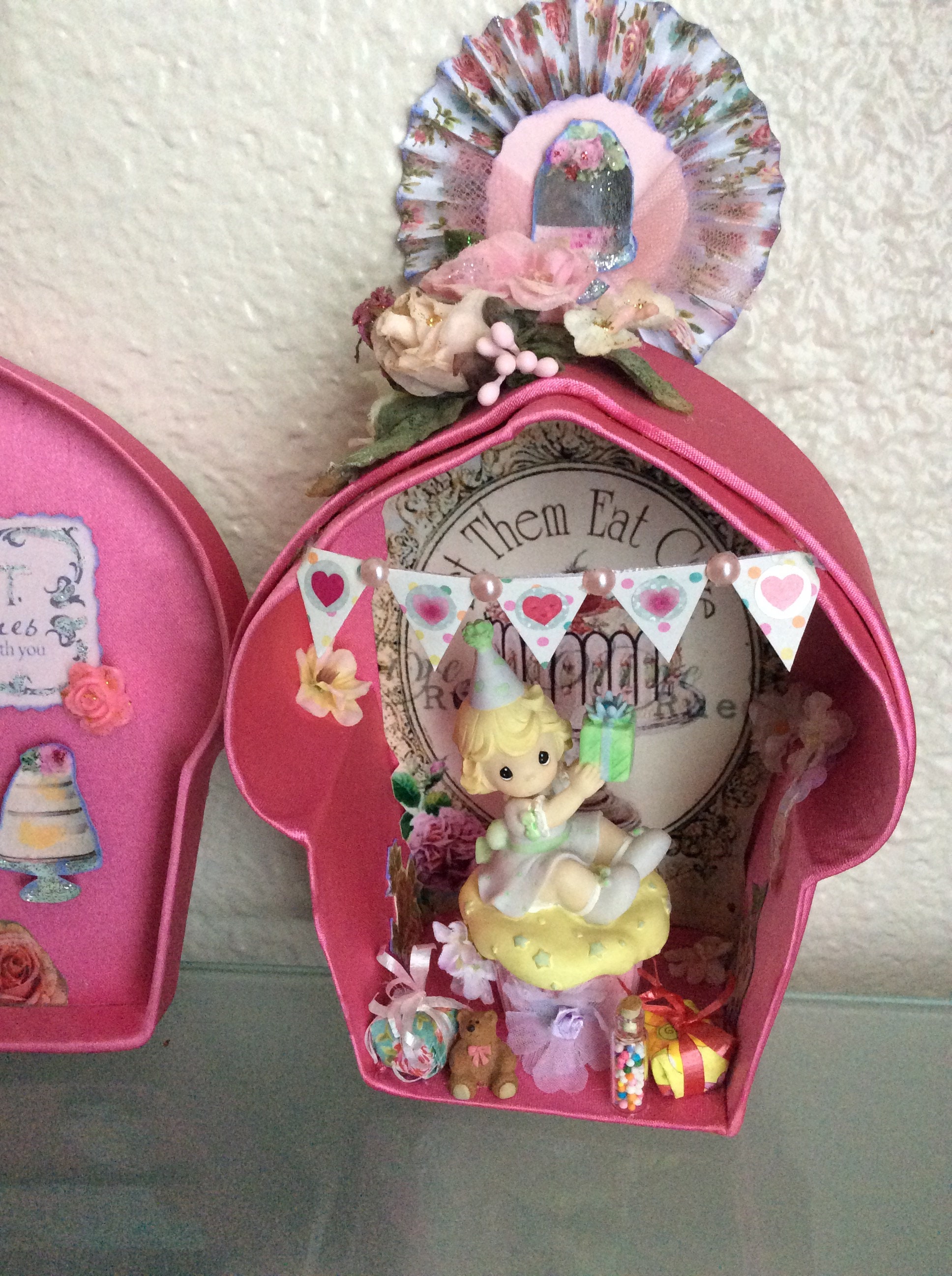 Happy Birthday Shadow Box Diorama Shabby Chic Home Decor Handcraft - Etsy