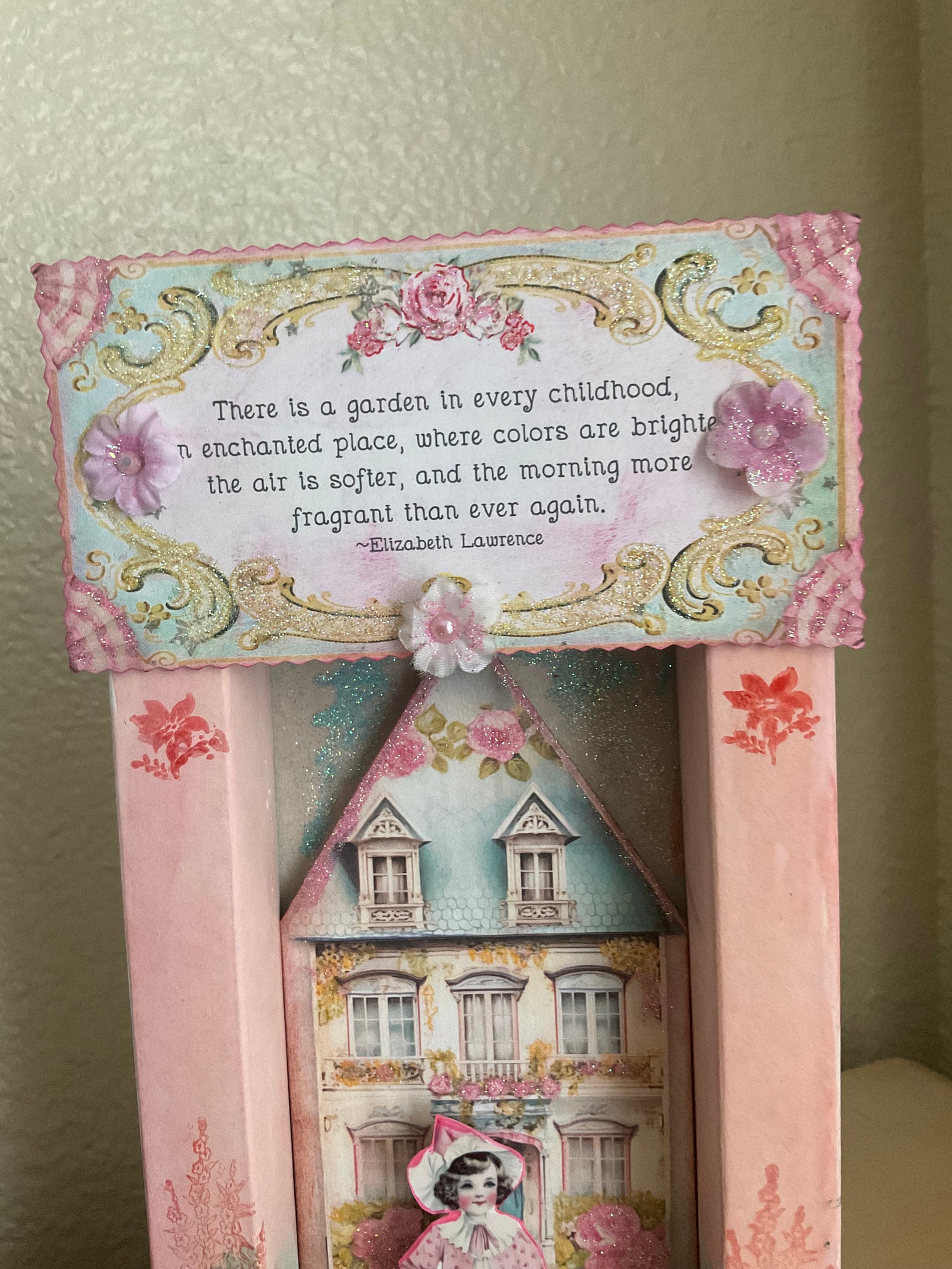 Shadow Box Home Sweet Home Paper Handmade Shabby Chic Home Decor - Etsy