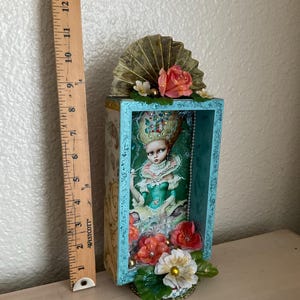Victorian Lady Shadow Box Home Decor Handmade Mixed Media - Etsy