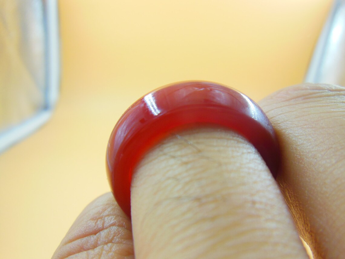 Natural A Red Jadeite Jade Ring Ring Size US9 - Etsy