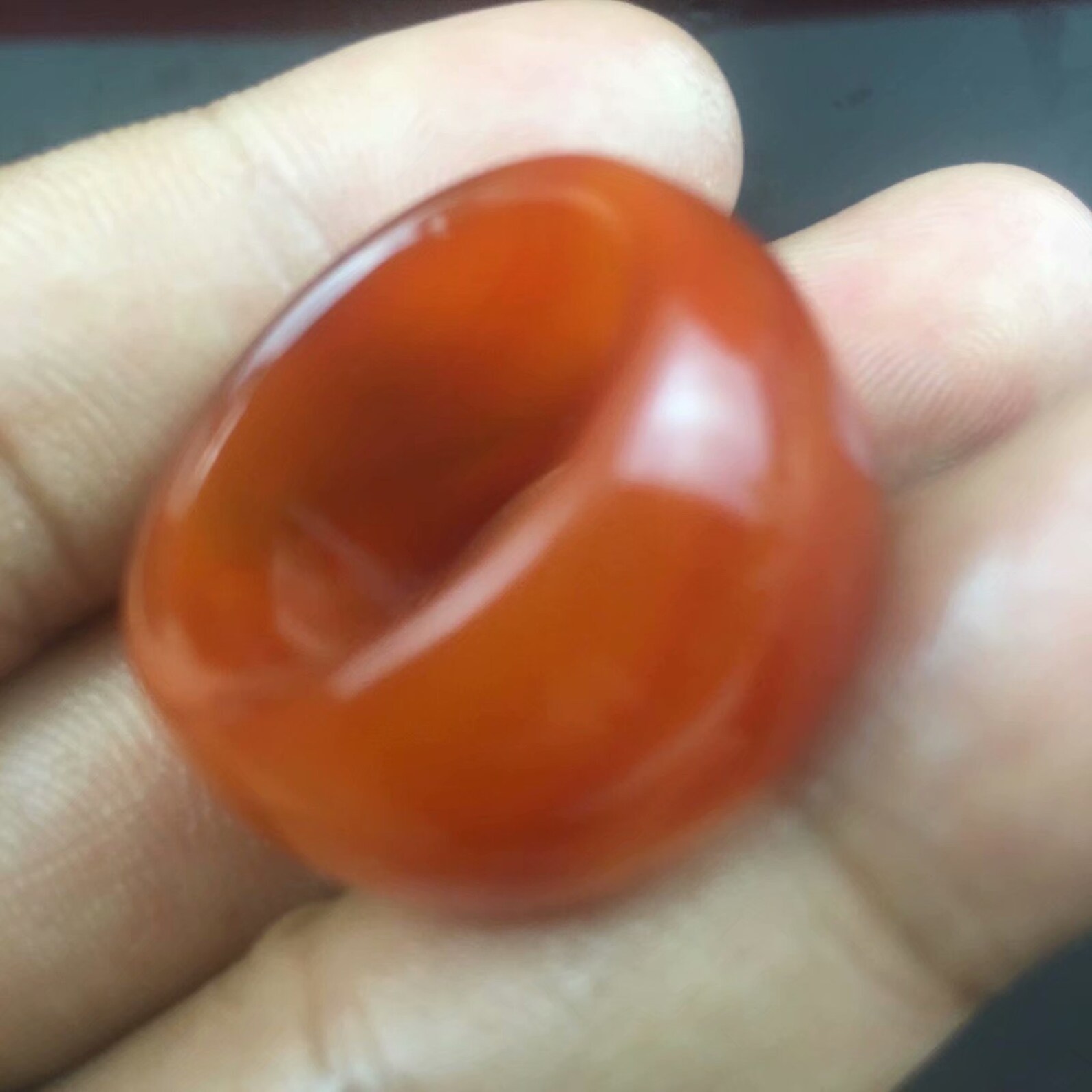 Natural Red Jadeite Jade Noble Jade Ring White Women Men's | Etsy