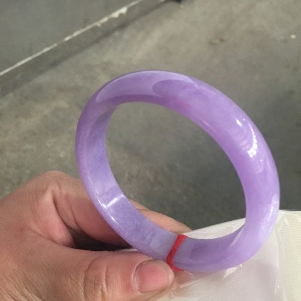 Purple Jade Bangle - Etsy