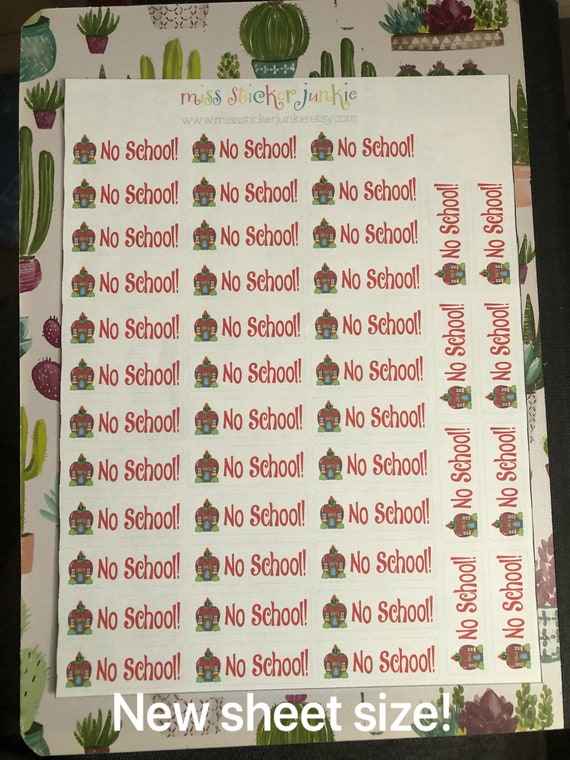 Scrapbooking Paper, Party & Kids Day off stickers No School Teacher ...