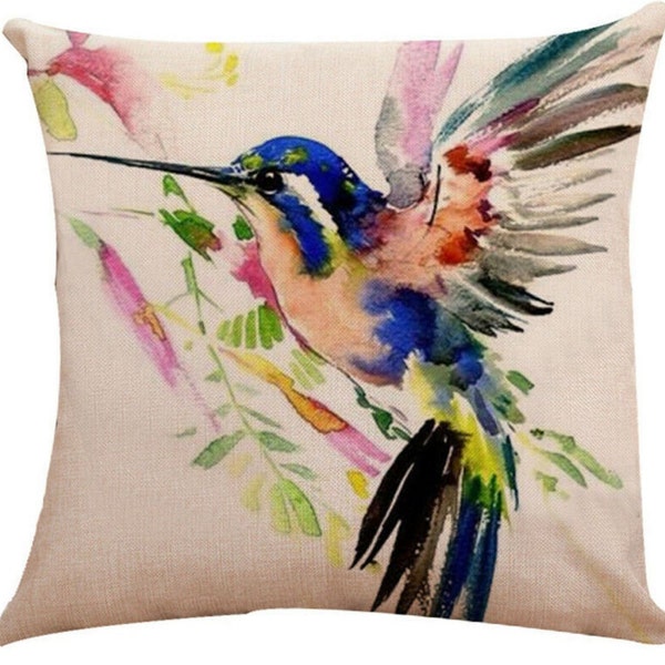 Hummingbird Pillow - Etsy