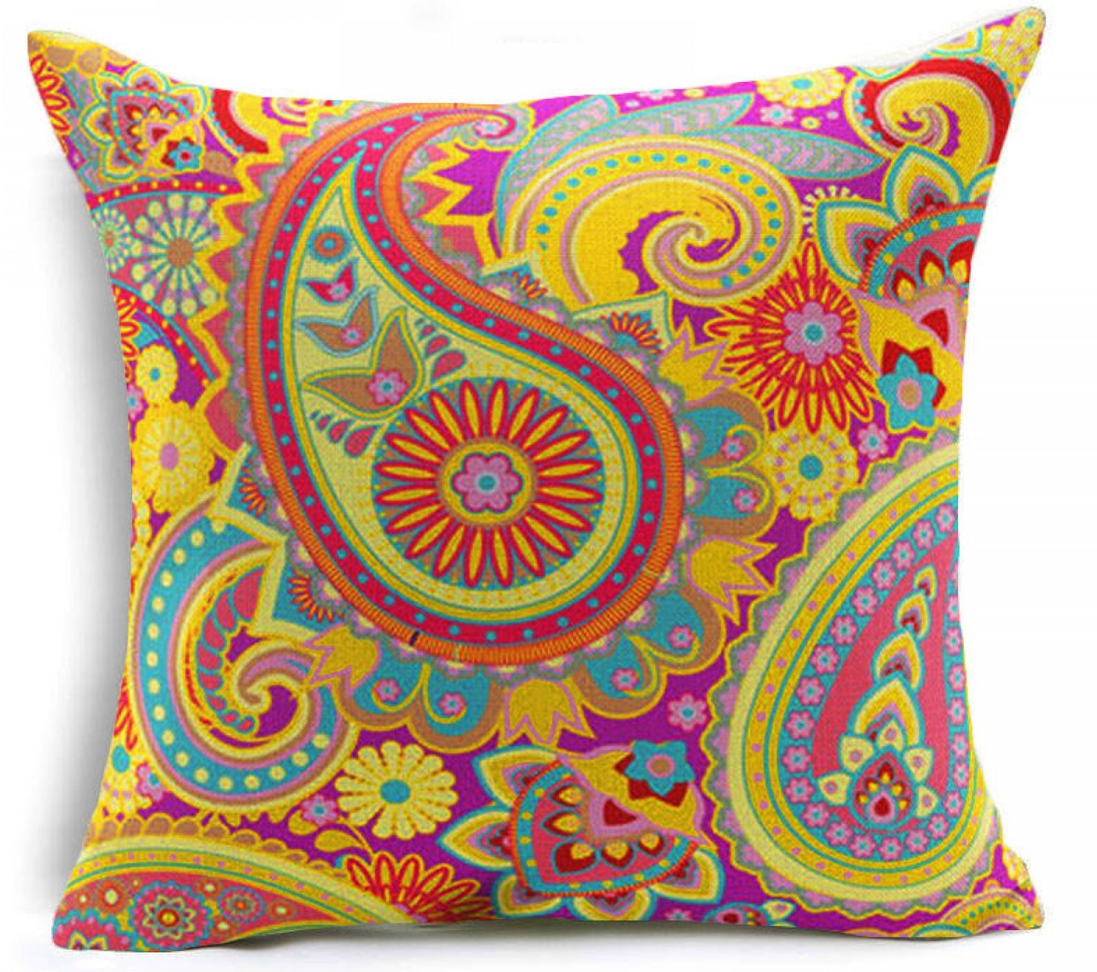 Beautiful Decorative Multicolored Paisley Print Pillow Cover - Etsy