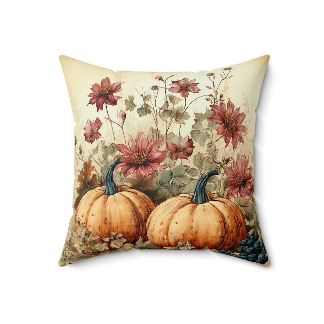 Beautiful Thanksgiving Fall Pumpkins Pillow Includes Pillow - Etsy