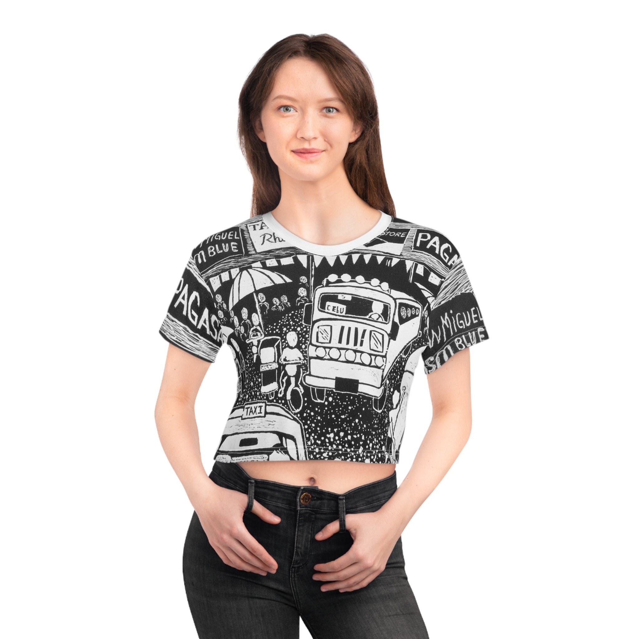 Cebu Philippines - Filipino Market Street Crop Tee - Etsy