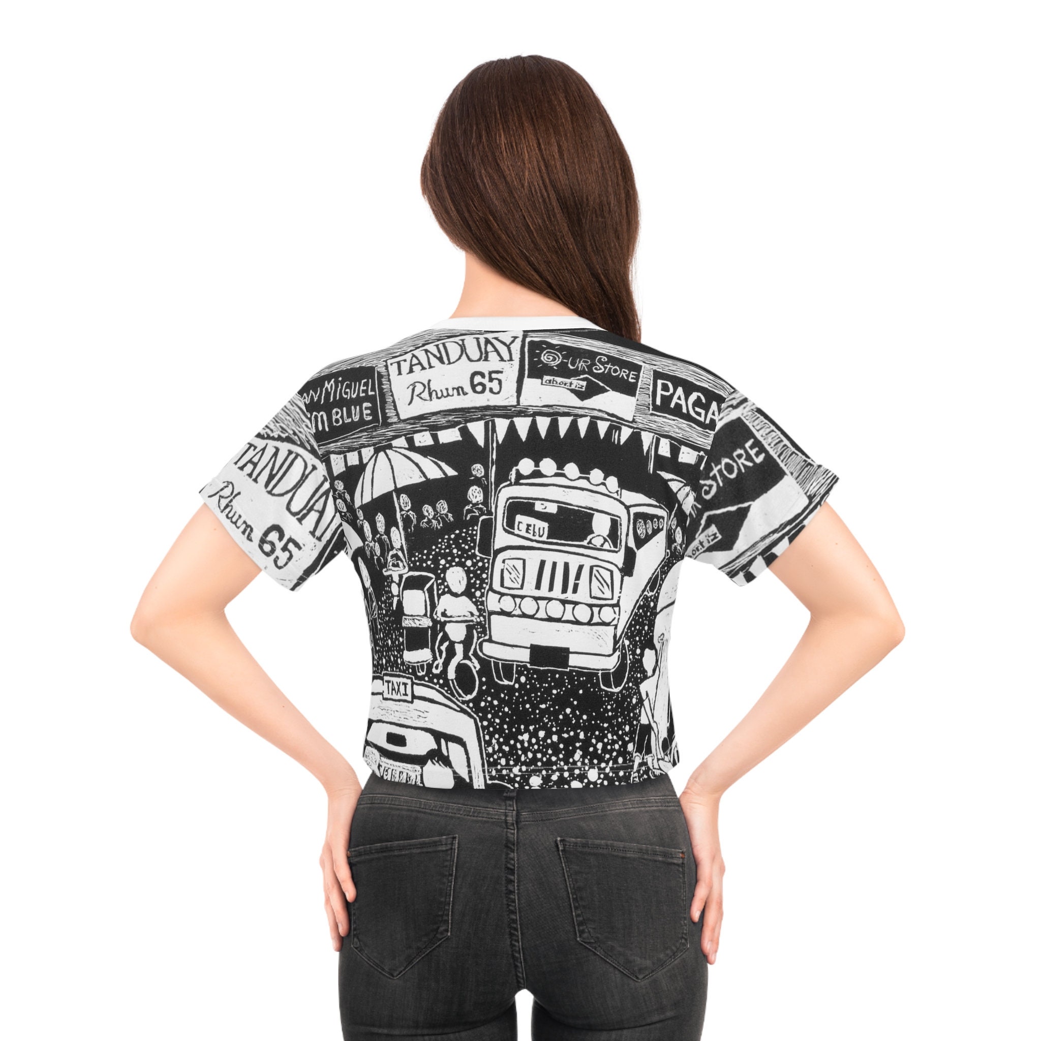Cebu Philippines - Filipino Market Street Crop Tee - Etsy
