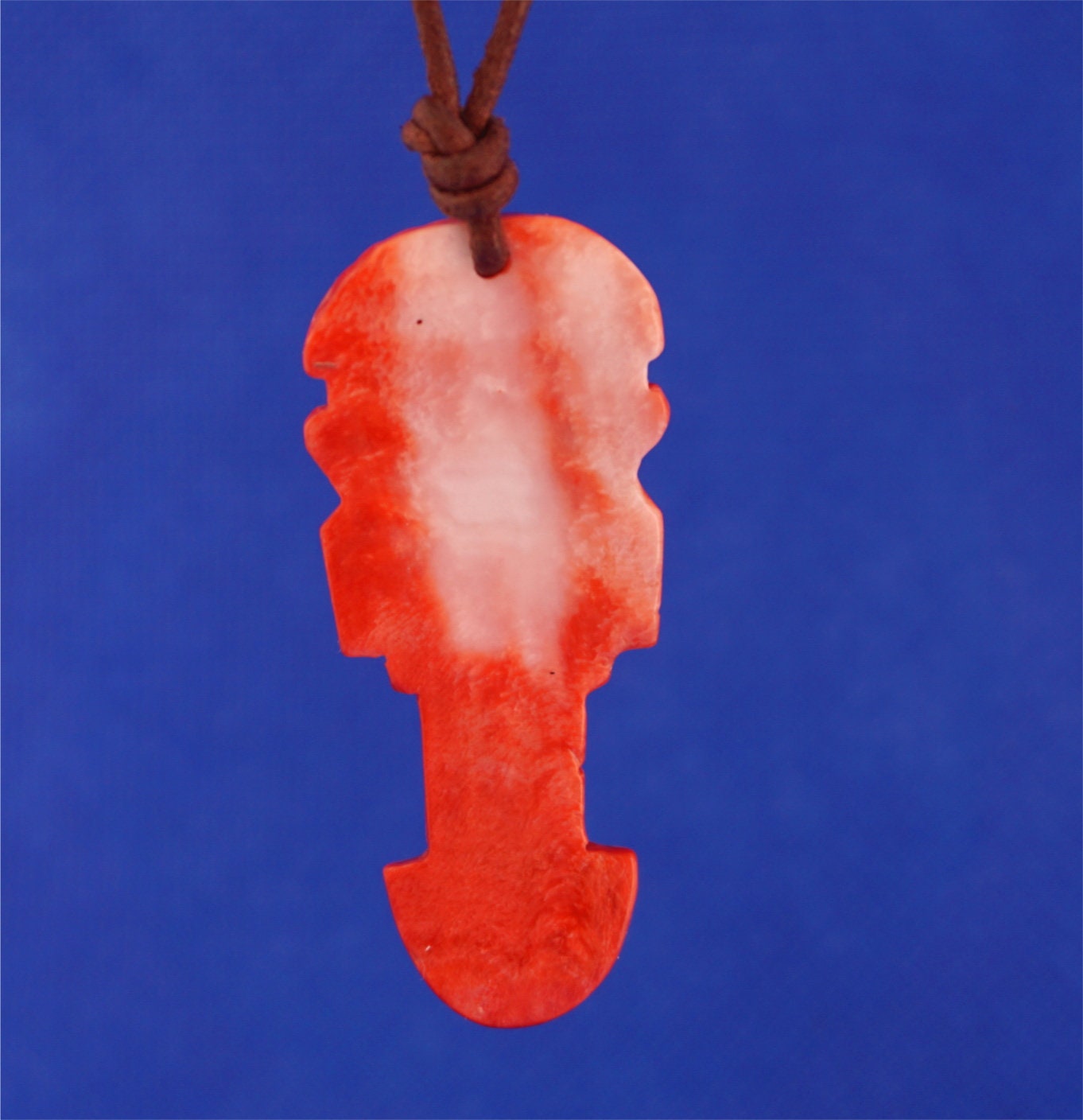 Tumi Pendant Inca Necklace Shaman Symbol Hand Carved Spondylous Shell ...