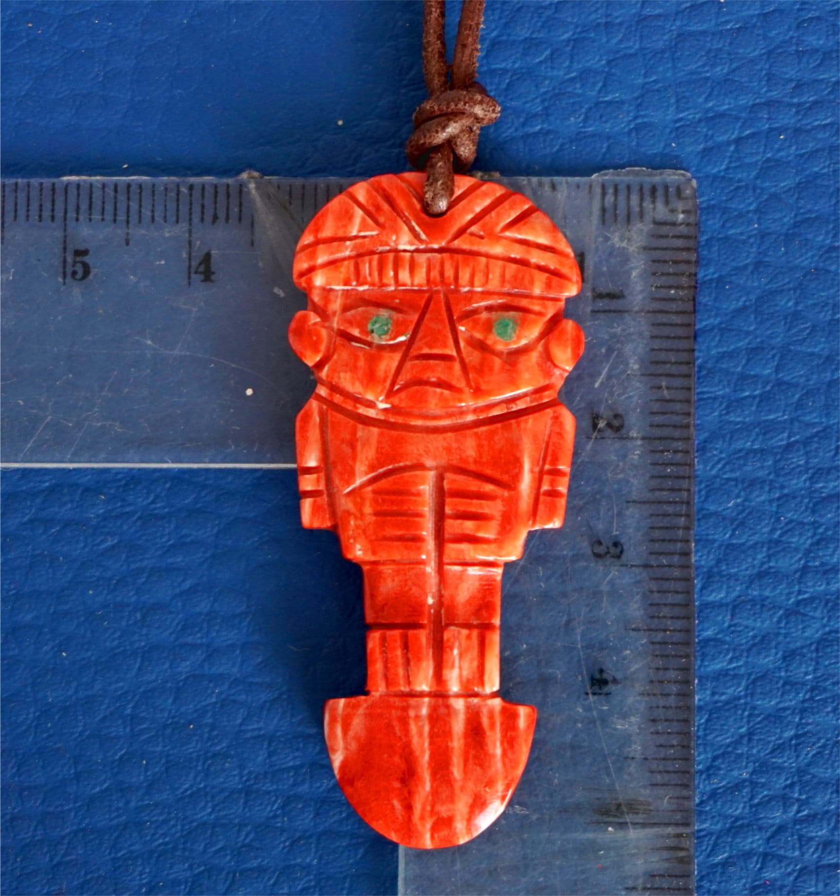 Tumi Pendant Inca Necklace Shaman Symbol Hand Carved Spondylous Shell ...