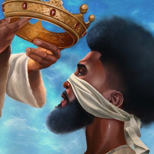 BREAKING / Salaam Muhammad / African American Art / Black Art - Etsy