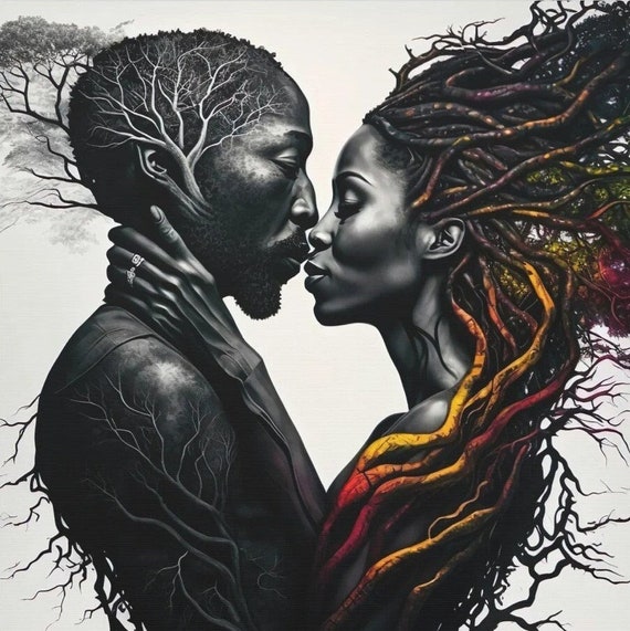 African American Romance Artwork
