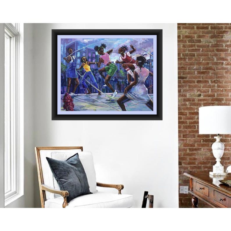 Robert Jackson "double Dutch" Art Print, African American Children ...