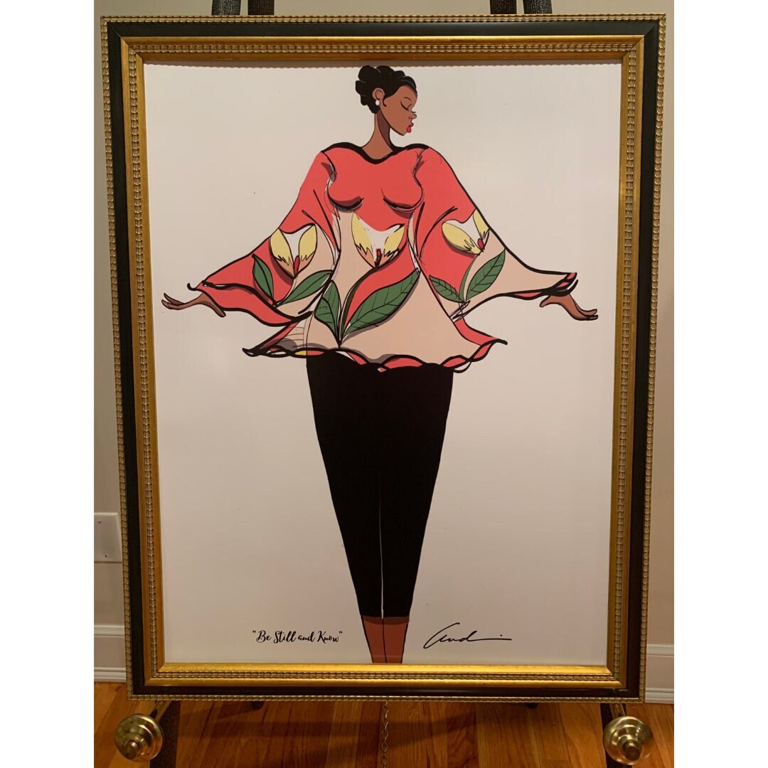 Andre Thompson / Be Still and Know / African American Art / Black Woman ...