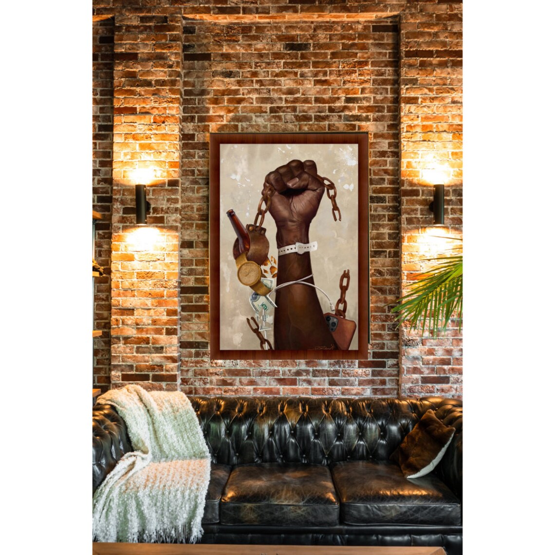 BREAKING / Salaam Muhammad / African American Art / Black Art - Etsy