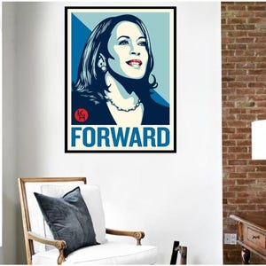 KAMALA HARRIS FORWARD 2024 Campaign Poster Art Print / Black History ...