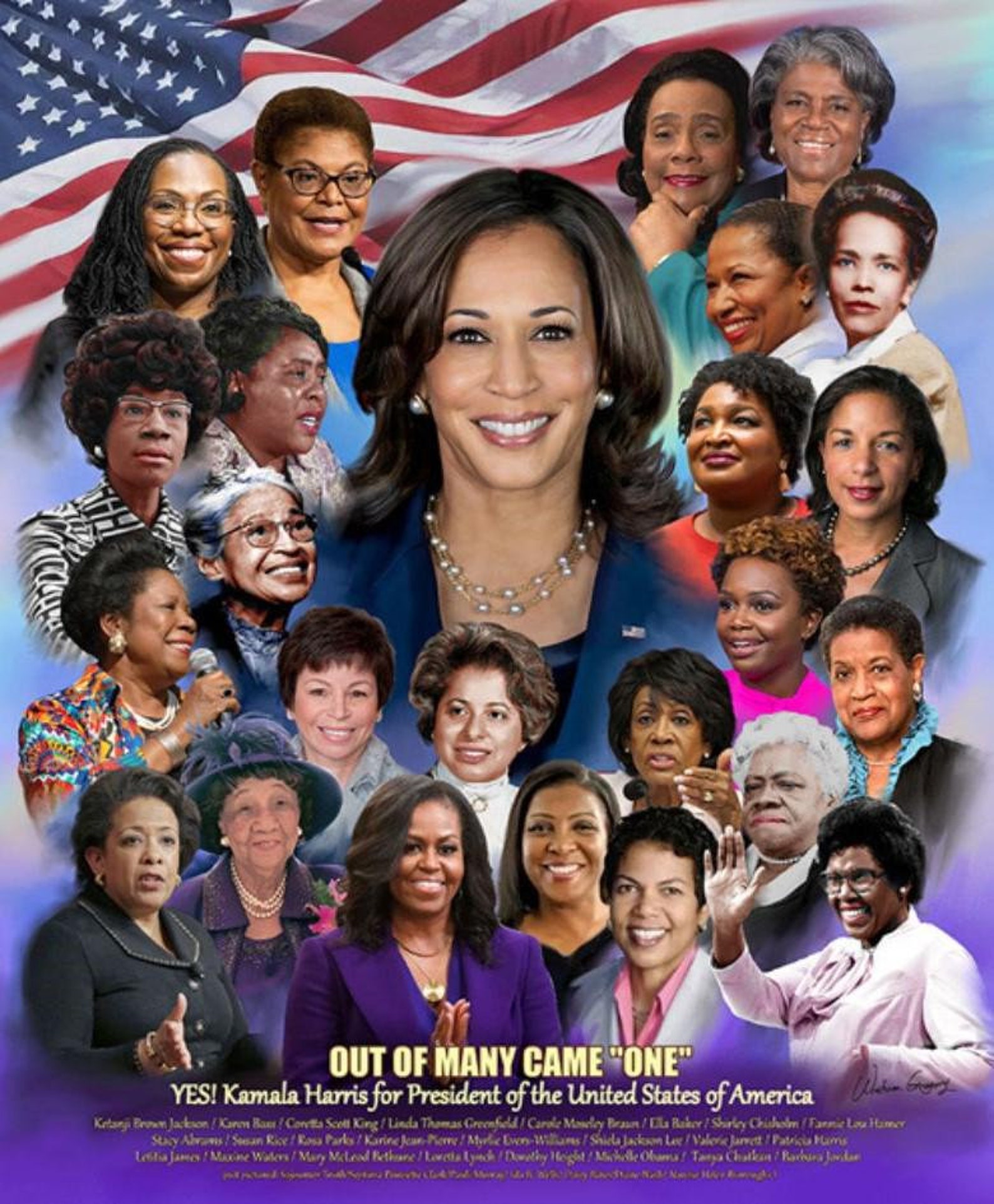 Kamala Harris Art Print: African American Women in History / Wishum ...