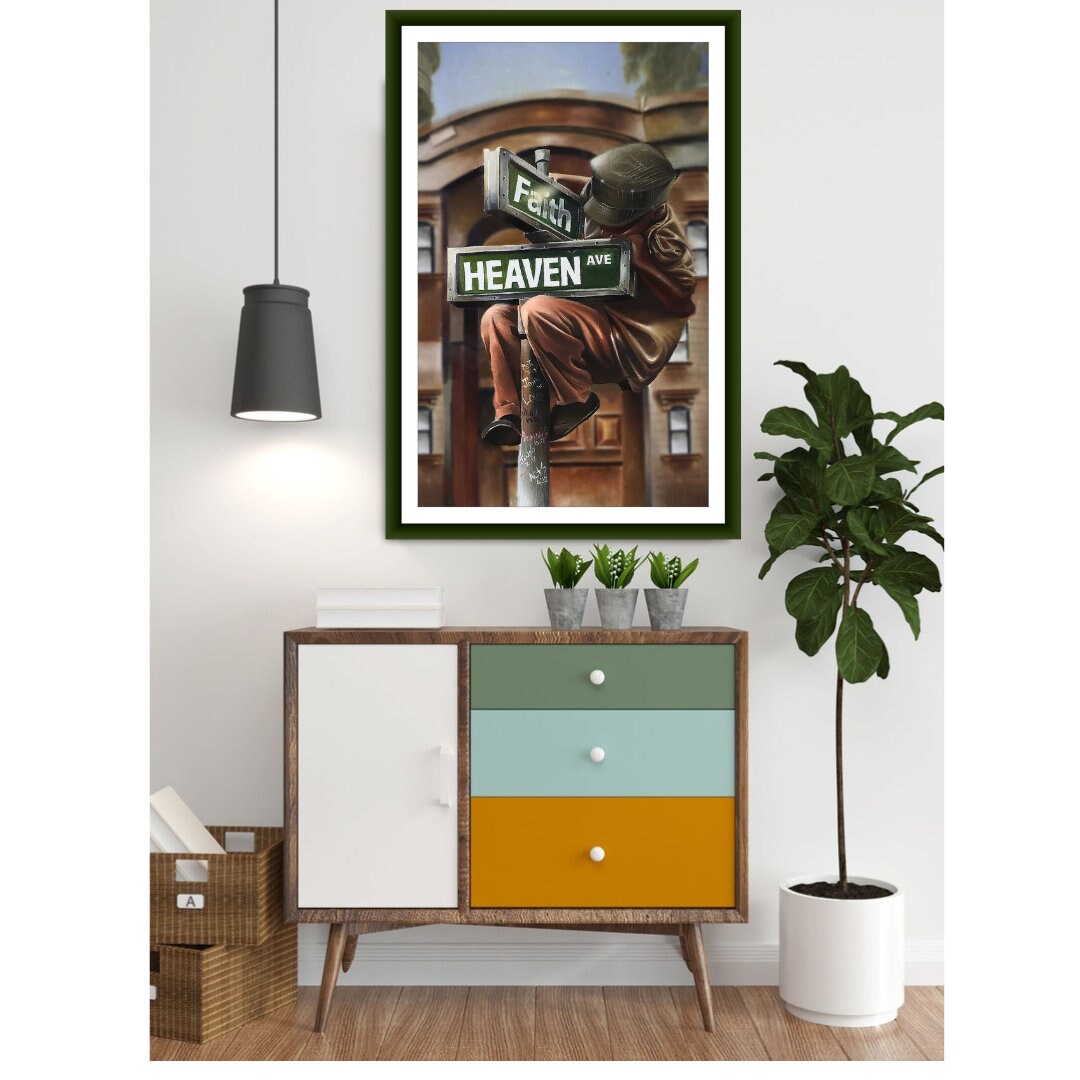Salaam Muhammad "refuge" Art Print, Black Spiritual Art / Motivational ...
