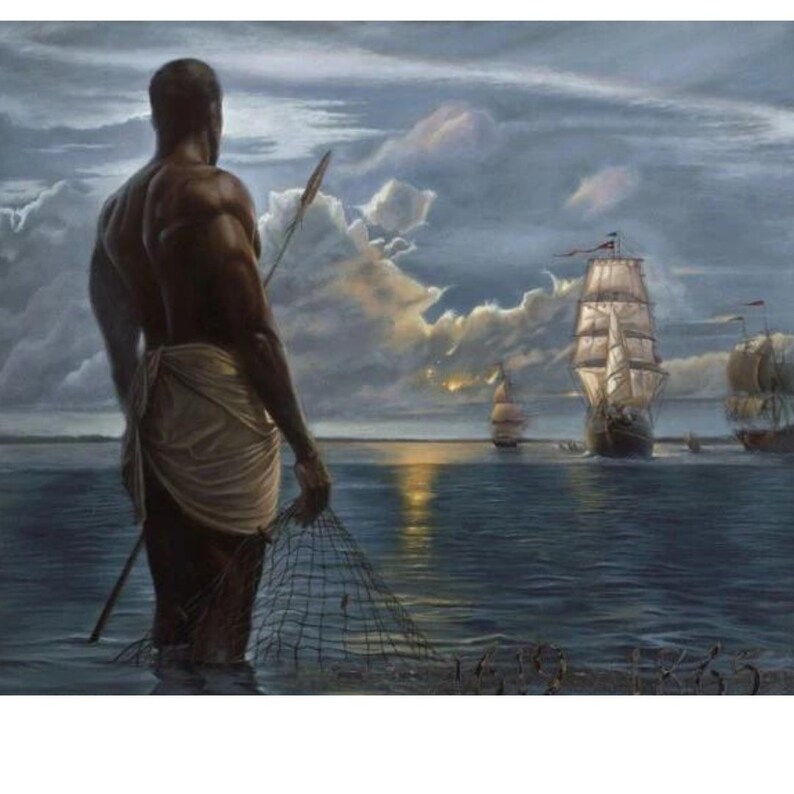 The Catch / WAK / Kevin A Williams / African American Art / - Etsy