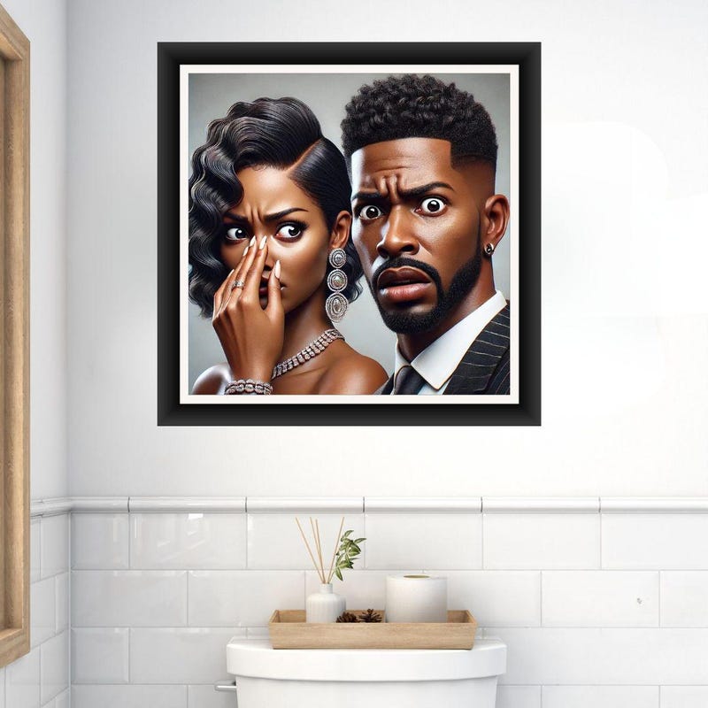 Stank Face Bathroom Art - Etsy