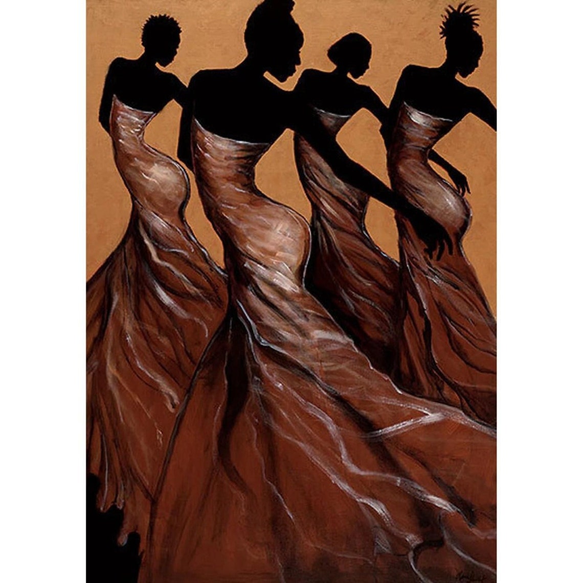 African American Woman Art Print by Monica Stewart / Sisterhood Art ...