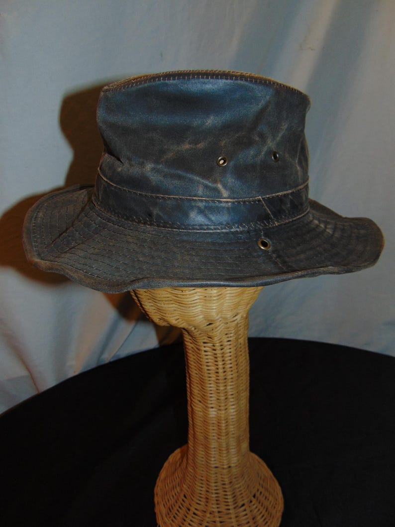 Vintage Dorfman Pacific Dickinson Oilskin Outdoorsman Hat Size Small ...
