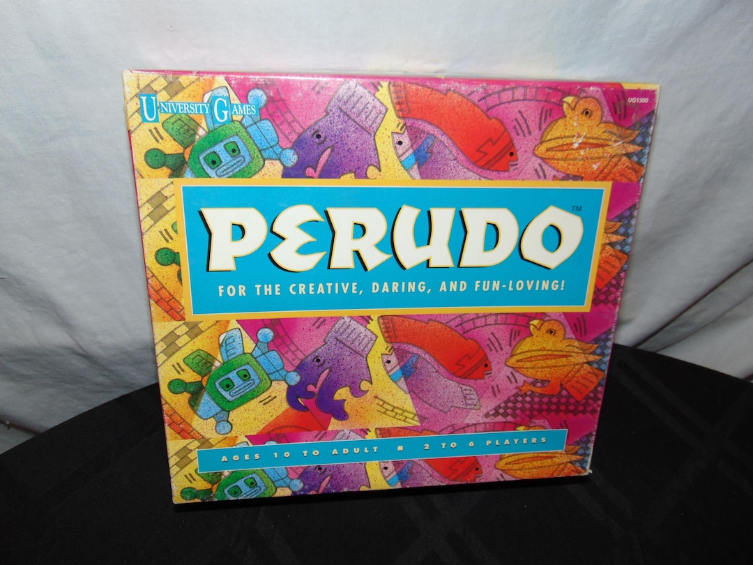 VINTAGE Perudo Liar's Dice COMPLETE University Games 1994 Cups Classic ...