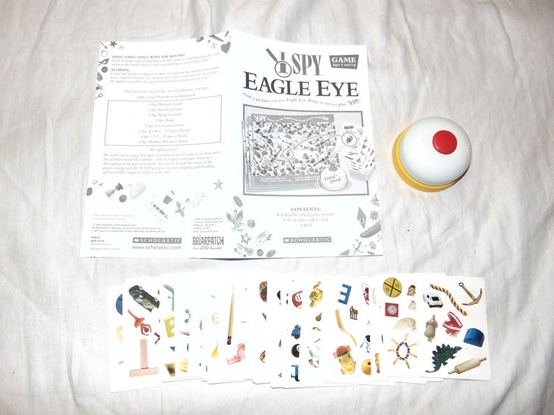I Spy Eagle Eye Family Game Briarpatch Scholastic Ages 5 & Up - Etsy