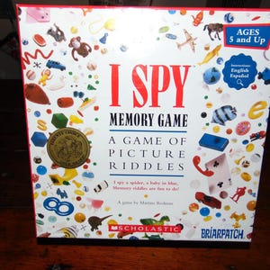 Vintage I Spy Memory Game of Picture Riddles 1995 Briarpatch - Etsy